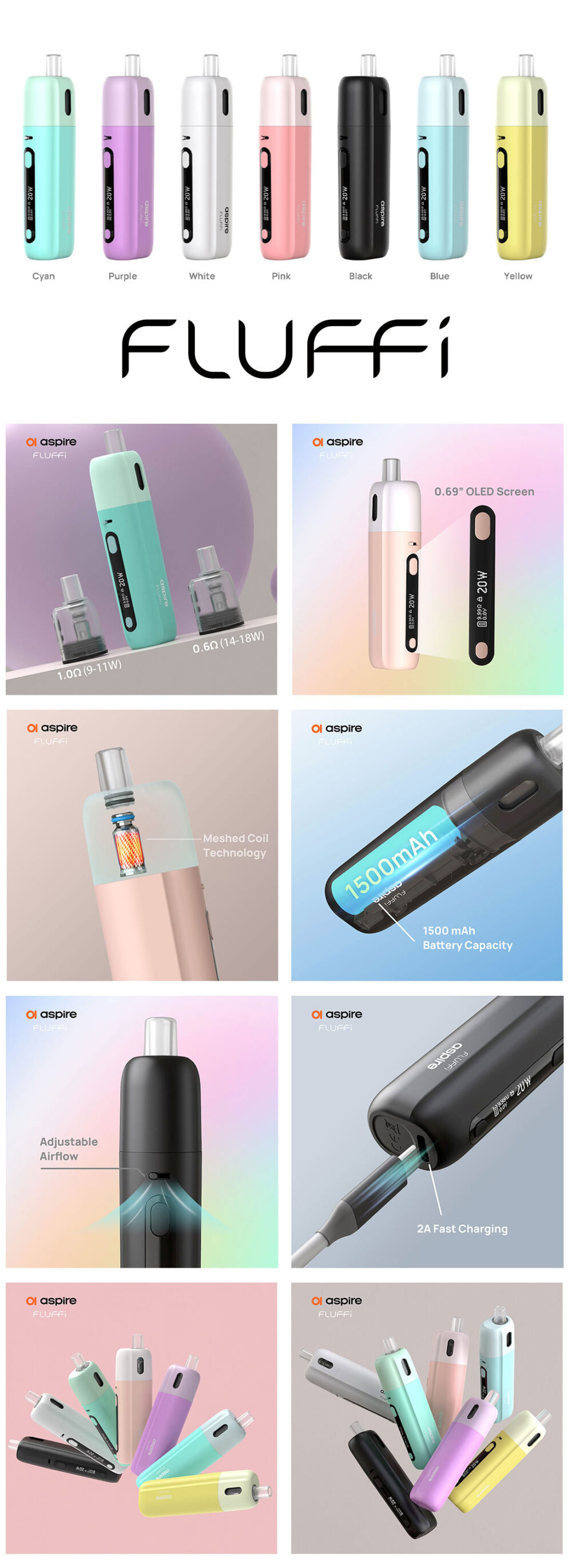 Fluffi Pod Mod - Aspire - TiSvapo