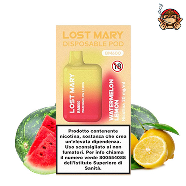 Watermelon Lemon Lost Mary BM600 Elfbar Usa e Getta | TiSvapo.it